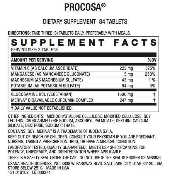 USANA Procosa Supplement | Vitamin C